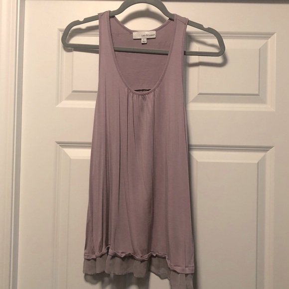 Lucy & Laurel | Tops | Lucy Laurel Ruffle Back Tank Top | Poshmark